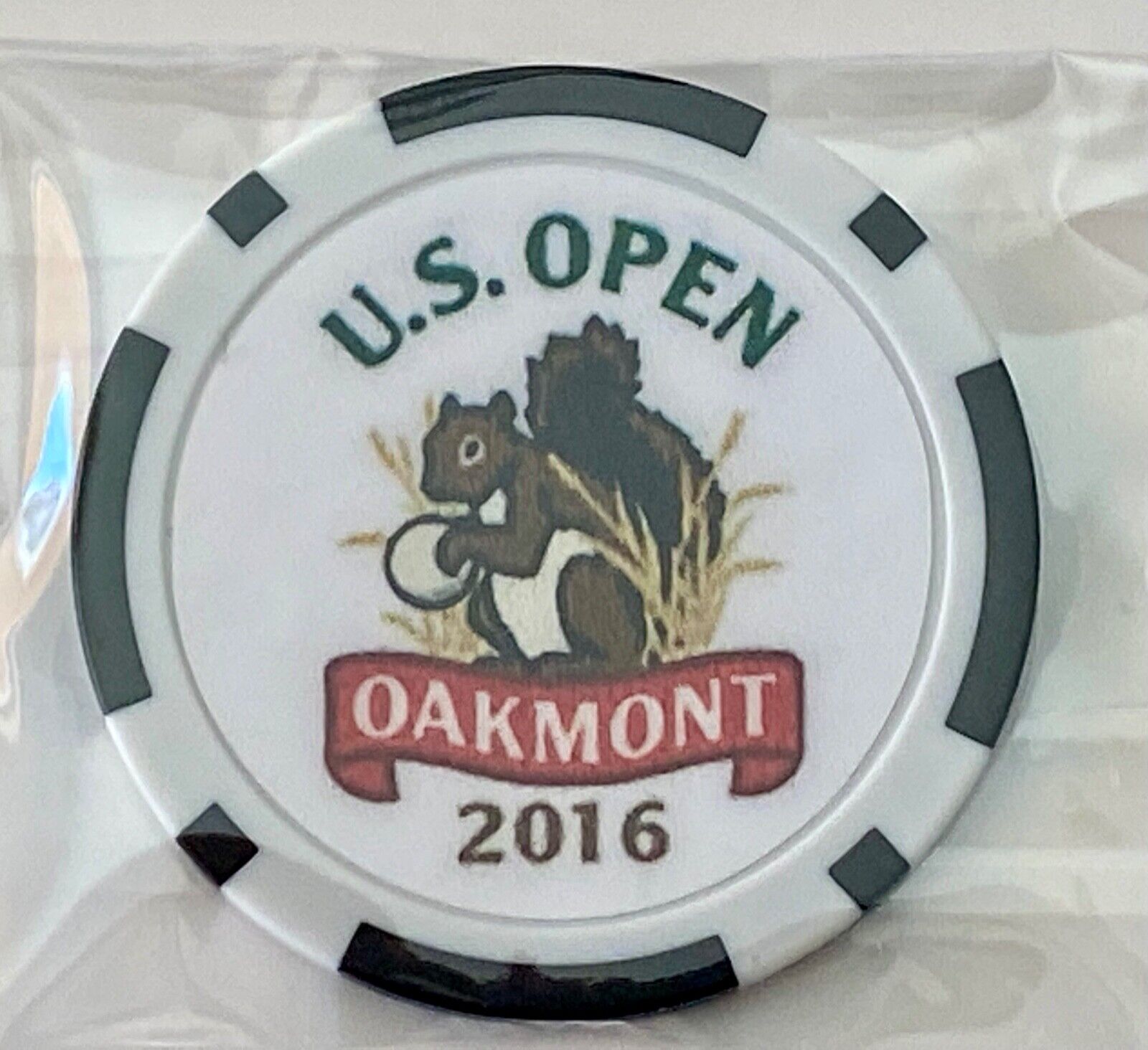 U.S. OPEN – 2016 – Oakmont – Clay Poker Chip -Golf Ball Marker – The ...