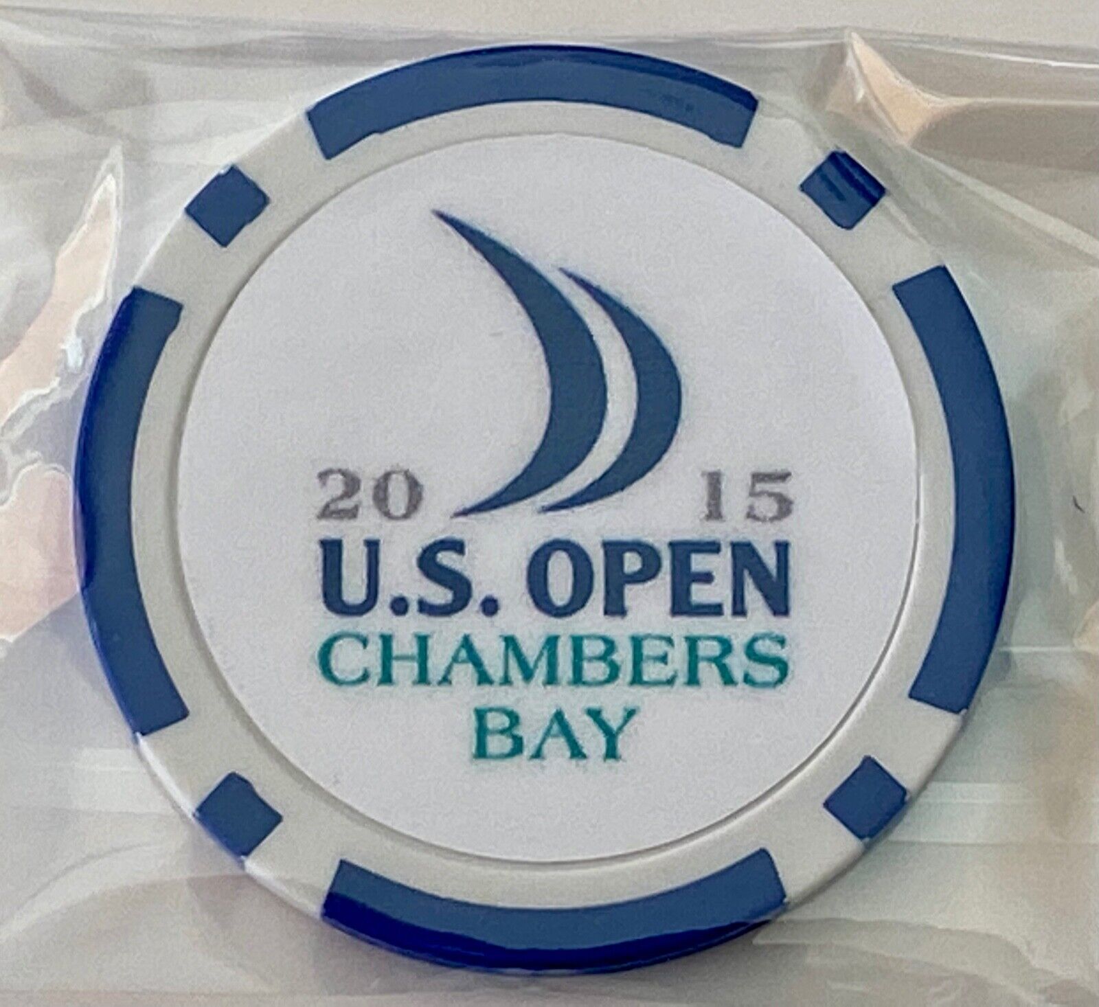 U.S. OPEN – 2015 – Chambers Bay – Clay Poker Chip -Golf Ball Marker ...