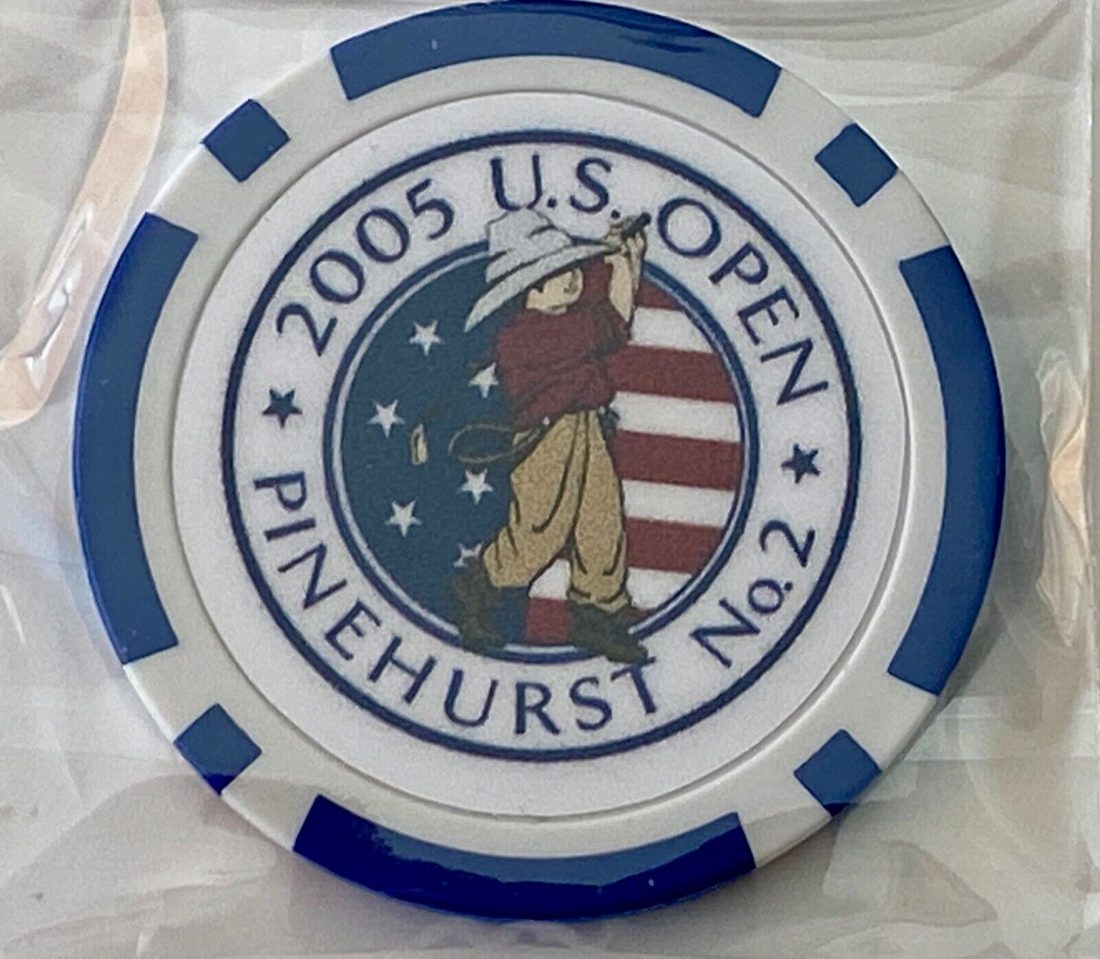 U.S. OPEN – 2005 – Pinehurst No. 2 – Clay Poker Chip -Golf Ball Marker ...