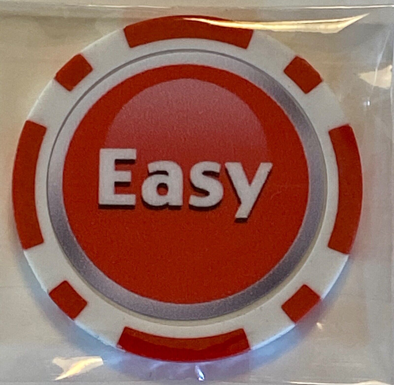 EASY – Magnetic Clay Poker Chip – Golf Ball Marker – The Top Golf Shop
